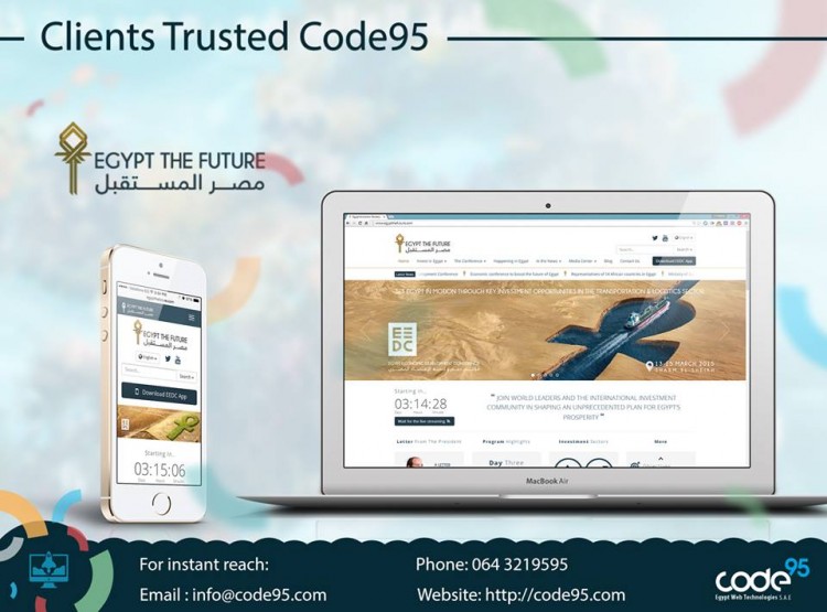 Code95 | Code95 launched the Egypt Economic Development Conference Online!