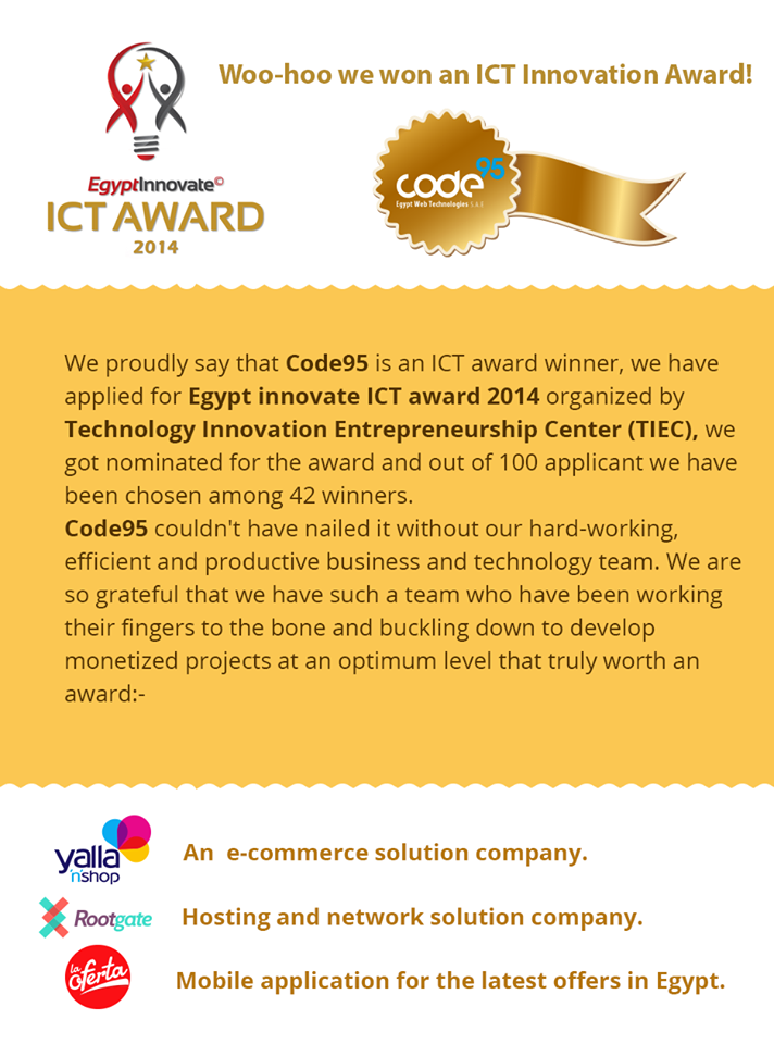 Code95 | Code95 ICT Innovative award